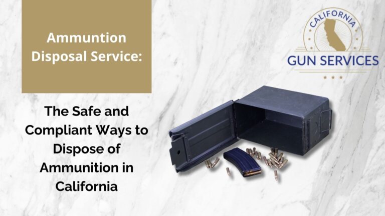 Ammunition Disposal Service: The Safe and Compliant Ways to Dispose of ...